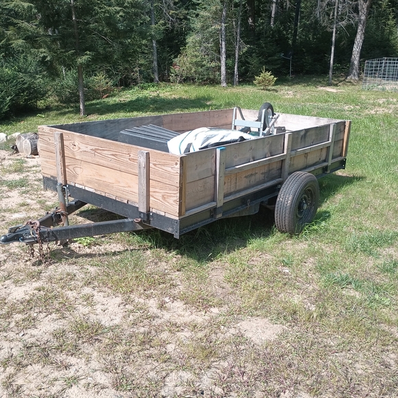 Other | Wooden Utility Trailer With Black Frame | Poshmark